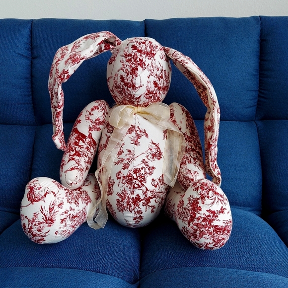 unknown | Toys | French Country Toile Victorian Stuffed Easter Rabbit ...